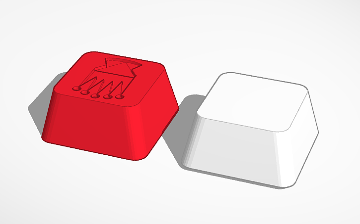 3D design keycaps proto2 - Tinkercad