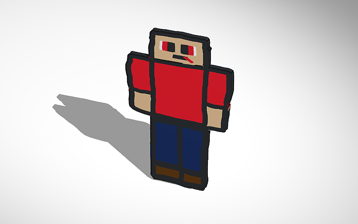 3D design Minecraft Skin Scribble - Tinkercad