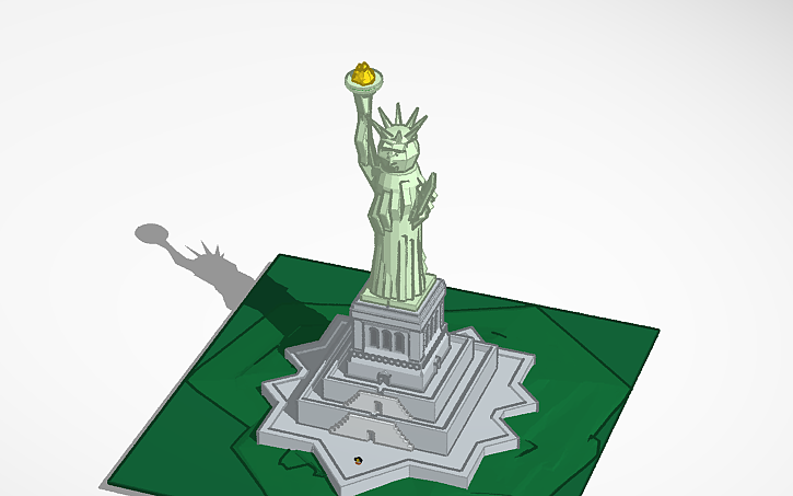 3D design Statue of Liberty - Tinkercad