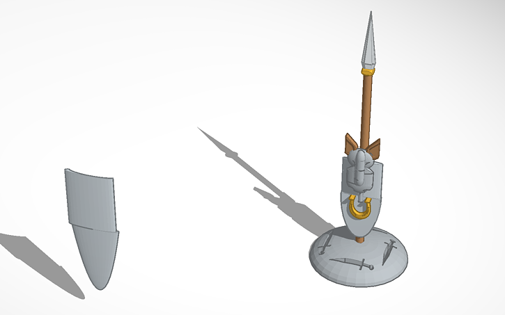 3D design Copy of Weapons Chess Set Knight #Chess Set | Tinkercad