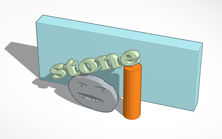 3D design STONE - Tinkercad