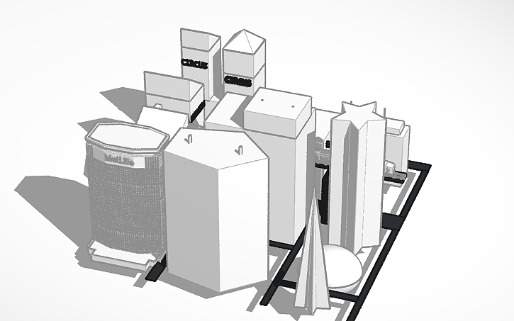 3D design New Jack City Entertainment District | Tinkercad
