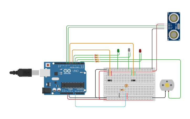 Circuit design Modul 242 Arduino Projekt | Tinkercad