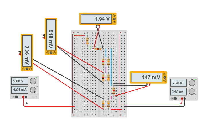 Circuit Design Presentación De Circuito Laboratorio Calificado 1 Tinkercad