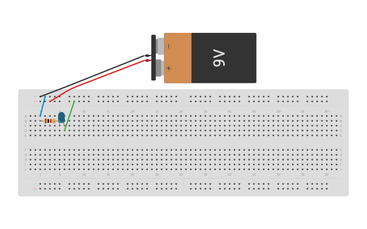 Circuit design Circuito simple - Tinkercad