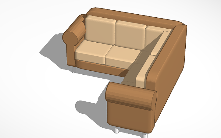 3D design Couch - Tinkercad