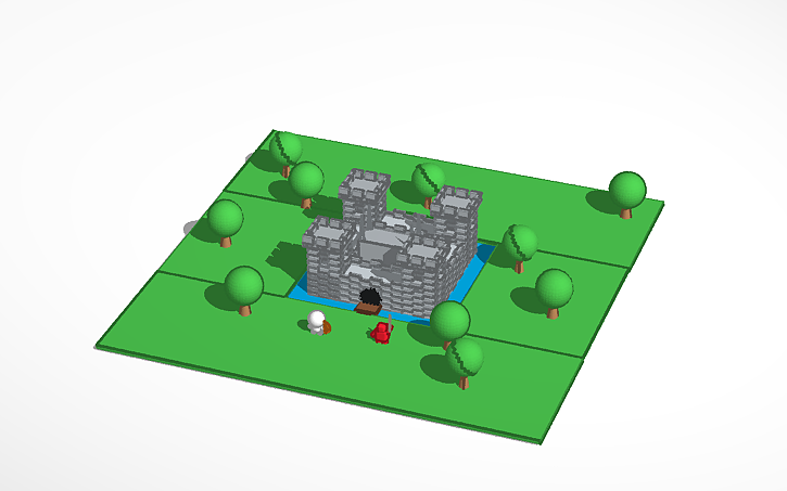 3D design castle project | Tinkercad