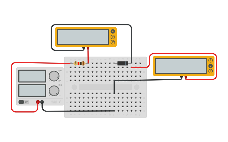 Circuit design Zener Diode - Tinkercad