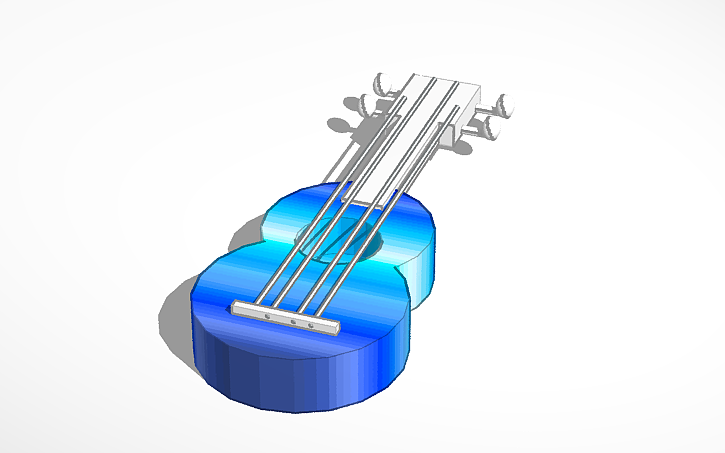 3D design Eliyana Jone's Custom Ukulele - Tinkercad
