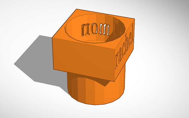 3D design water bottle holder - Tinkercad