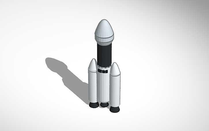 3D design GSLV Mk III | Tinkercad