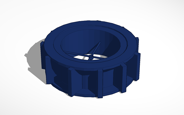 3D design Water Wheel - Tinkercad