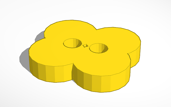 3D design Flower Button | Tinkercad