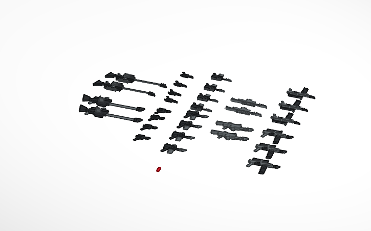 3D design Lego Guns - Tinkercad