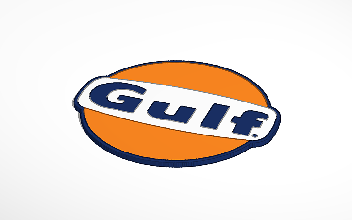 3D design Gulf Logo - Tinkercad