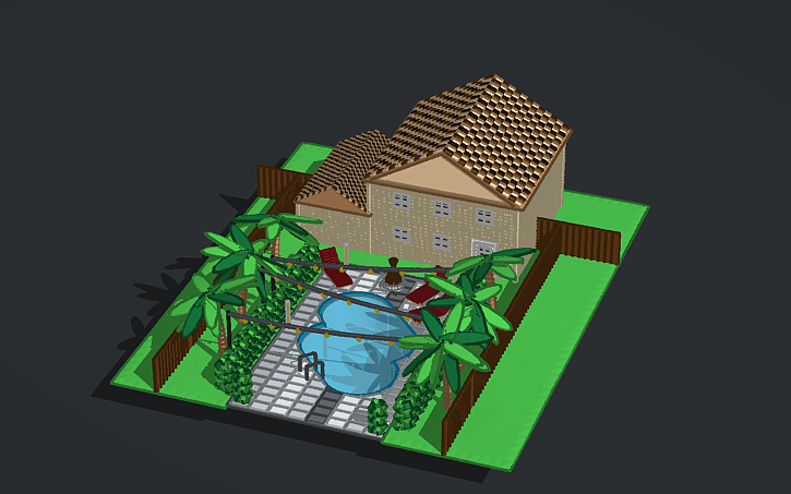 3D design Backyard Lounge - Tinkercad