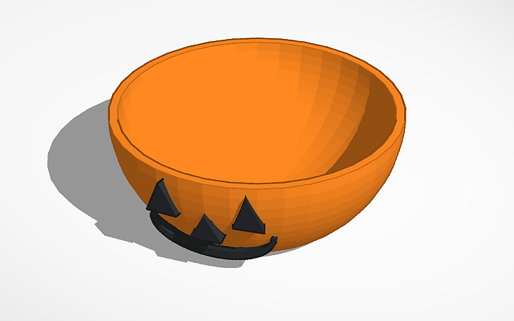 3D design Halloween Mini Candy Dish - Tinkercad