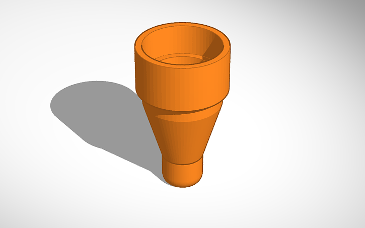 3D design Pipe reducer Ø21/25 mm (inner/outer) to Ø13 mm (inner ...