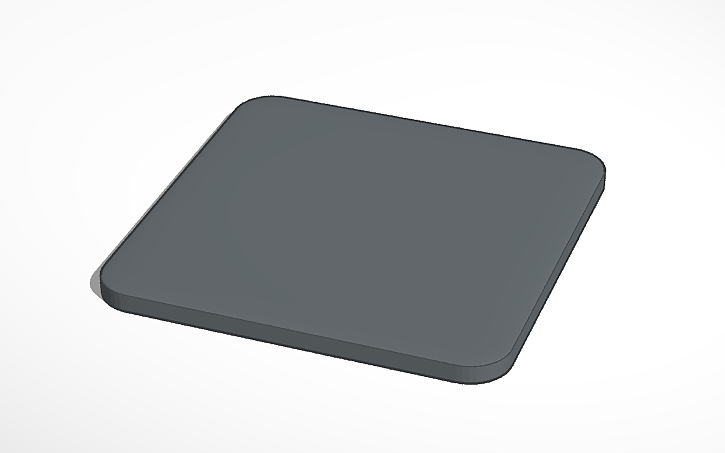 3D design rounded plate - Tinkercad