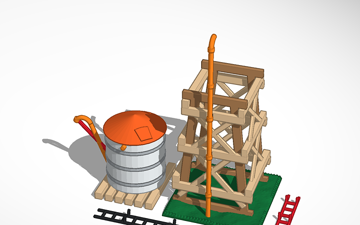 3D design Water Tower - Tinkercad