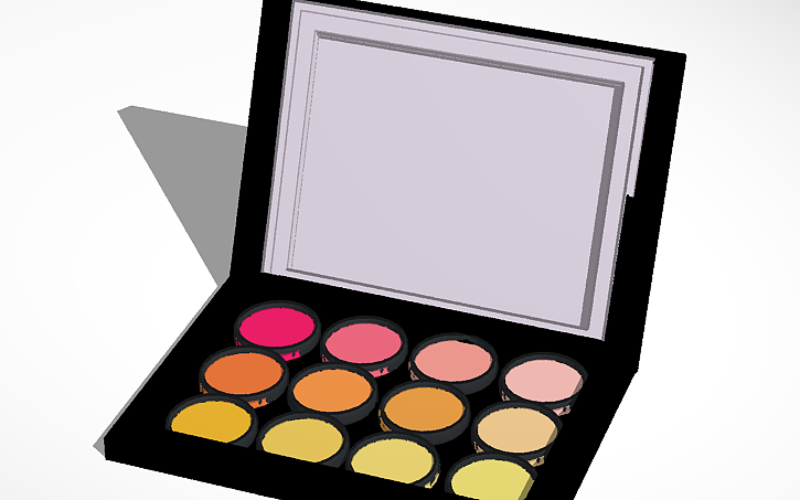 3D design Makeup Palette Collab w/ Melody7 - Tinkercad