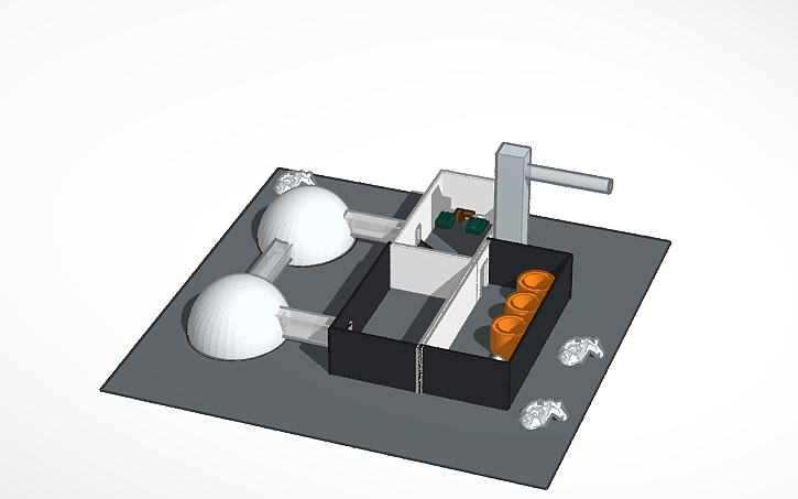 3D design Moon base | Tinkercad