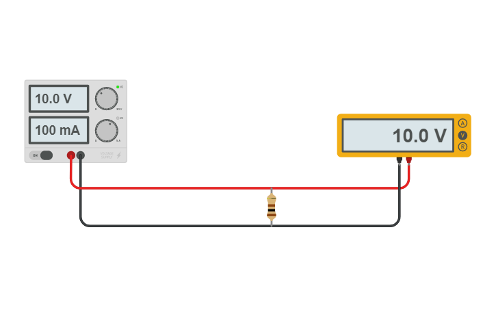 Circuit Design Voltmeter And Ammeter Connection Tinkercad