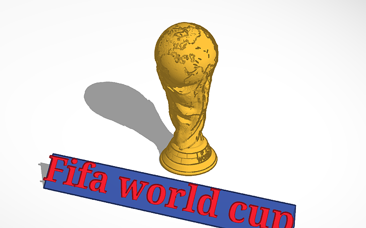 3D design Fifa World Cup trophy - Tinkercad