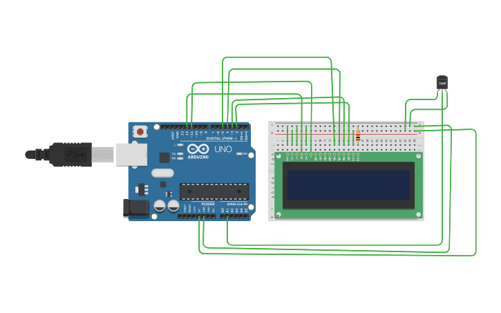 Circuit design Temperature using Arduino and Temperature sensor(Adarsh ...
