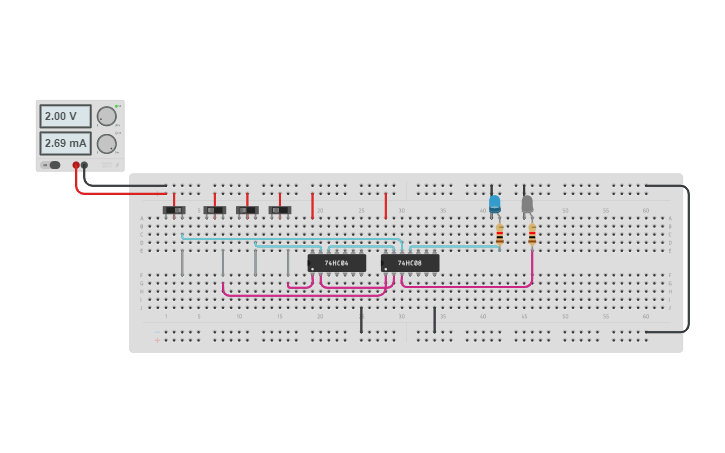 Circuit design Problema 2. | Tinkercad