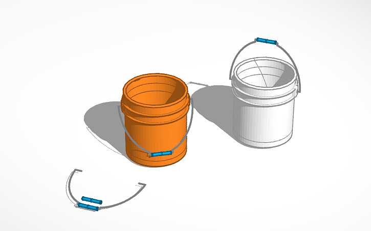 3D design Buckets - Tinkercad