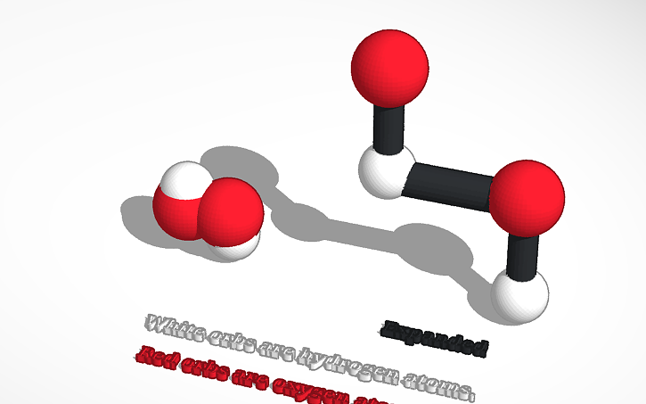 3D design Hydrogen Peroxide [Done] | Tinkercad