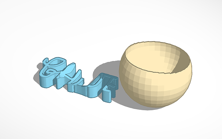 3D design 1A 27 EGG - Tinkercad