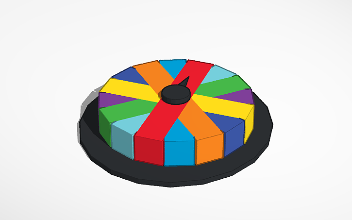 3D design Ruleta - Tinkercad