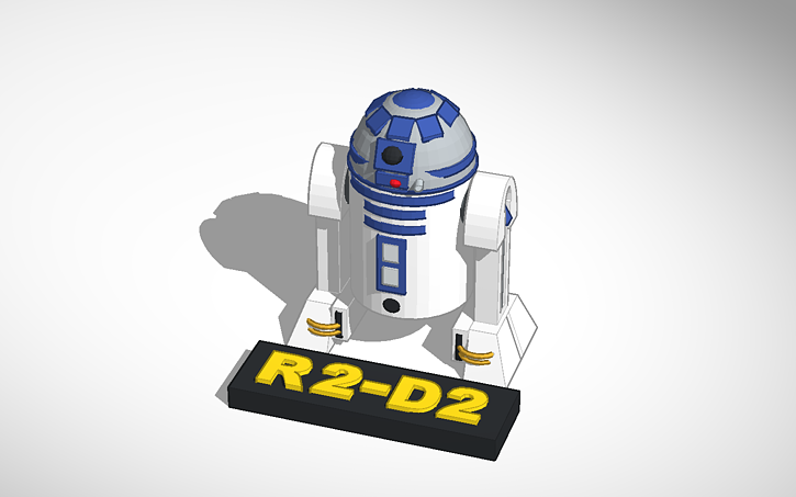 3D design r2-d2 v2 - Tinkercad