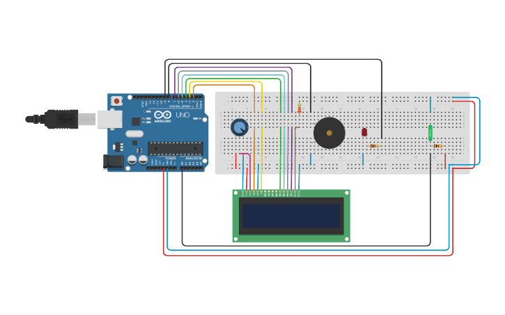 Circuit Design Tilt Sensor Tinkercad