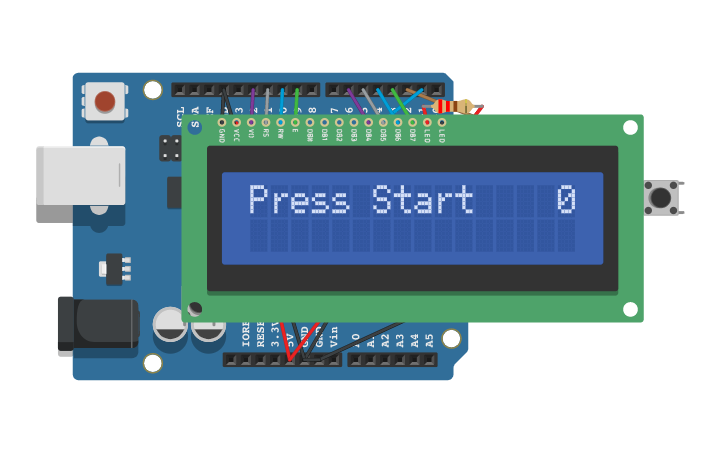 Circuit Design Arduino Lcd Game Tinkercad 6220