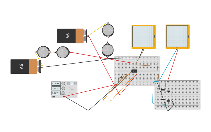 Circuit design Guitar Signal Processing - Tinkercad