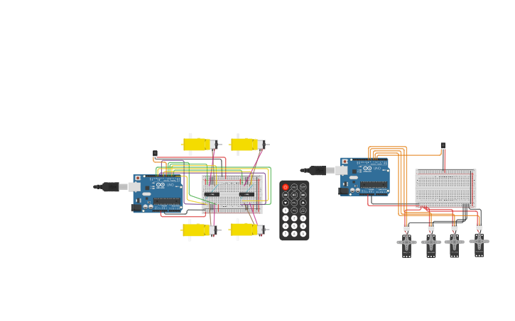 Circuit design Main Combined Arm | Tinkercad
