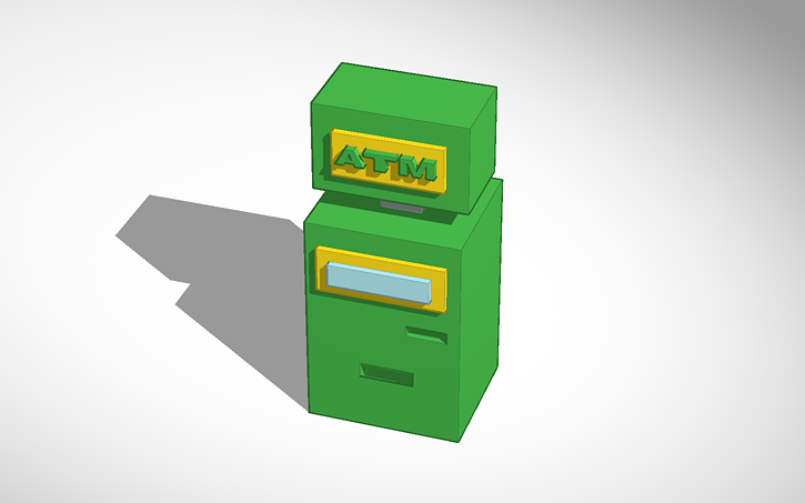 3d Design Atm Machine Aaron Todd Tinkercad