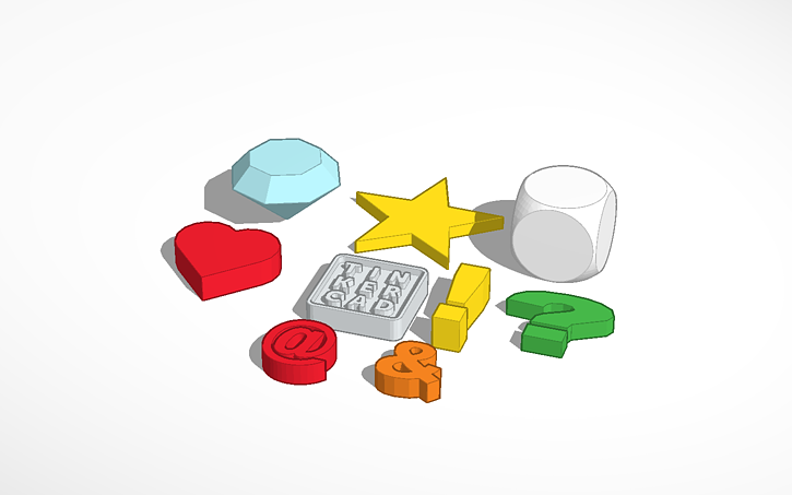 3D design Tinkercad symbols - Tinkercad