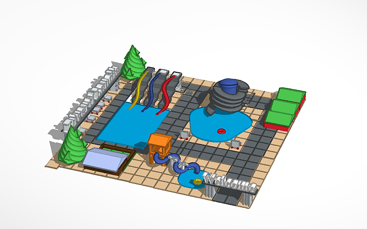 3D design Parque acuatico | Tinkercad