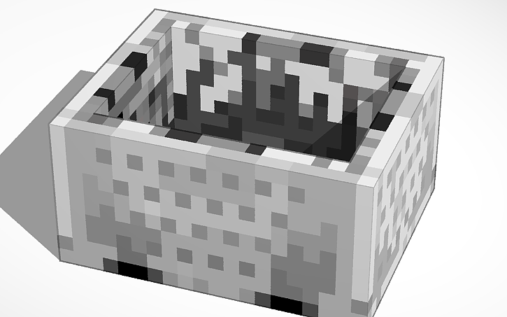 3D design Minecraft Minecart - Tinkercad