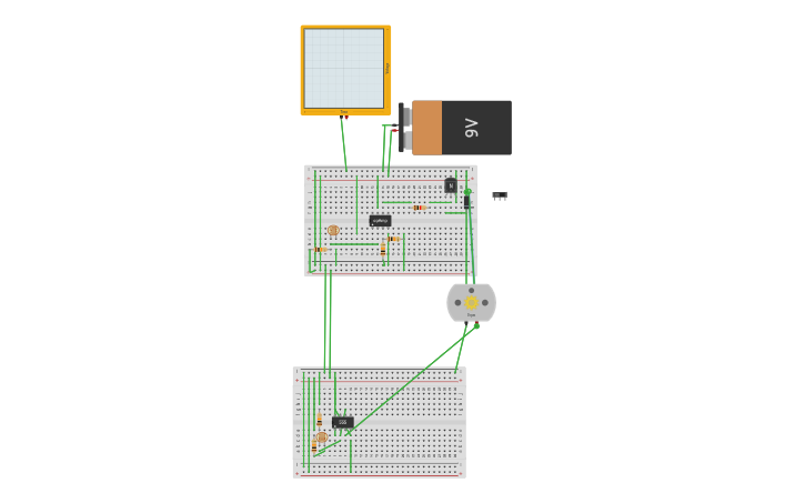 Circuit design Gate control with basic components | Tinkercad Circuit design Gate control with basic components | Tinkercad