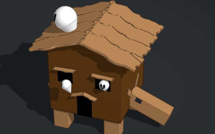 3D design Haunted Armadillo House! - Day 10 - Tinkercad