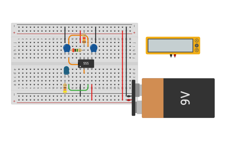 Circuit Design 555 Timer Project Tinkercad