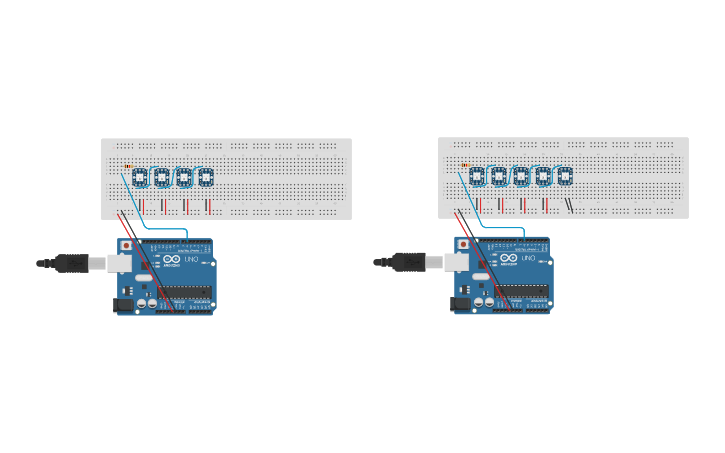 Circuit Design Neopixels Tinkercad 3656