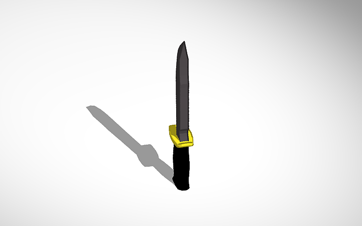 3D design MM2 knife - Tinkercad
