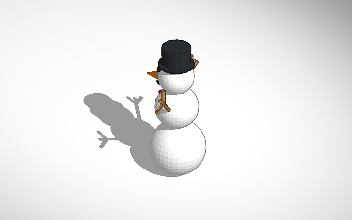 3D design 3D Snowman - Tinkercad