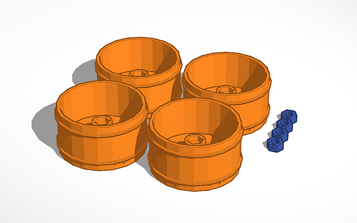 3D design speed Car Wheel - Tinkercad